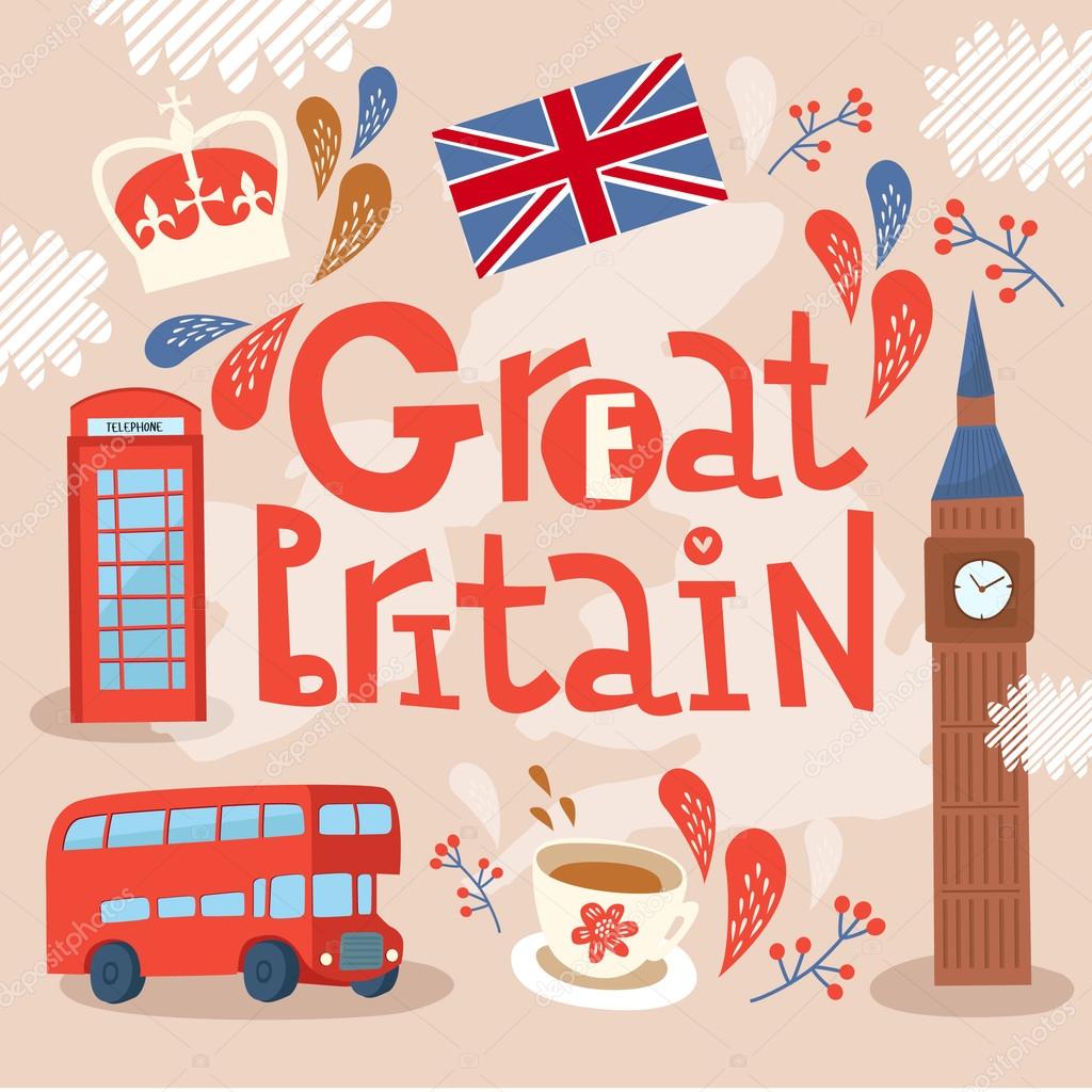 Große britische Symbole Stock-Vektorgrafik von ©utchenko_olga 99504160