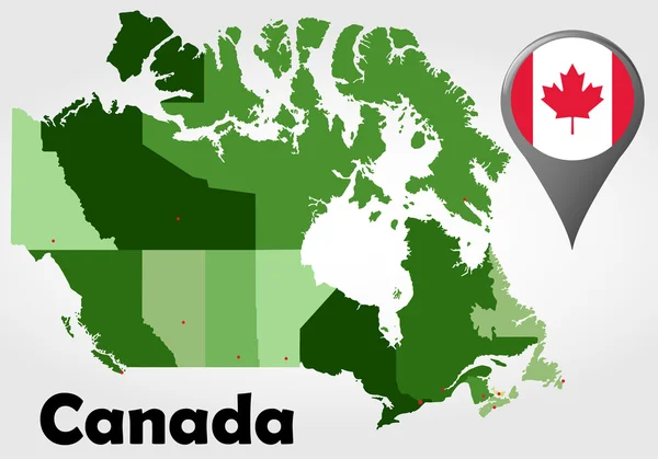 Highly Detailed Editable Political Map Separated Layers Canada Stock ...