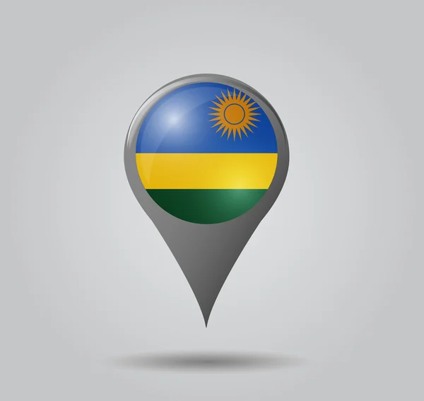 Rwanda map pin Vector Art Stock Images | Depositphotos