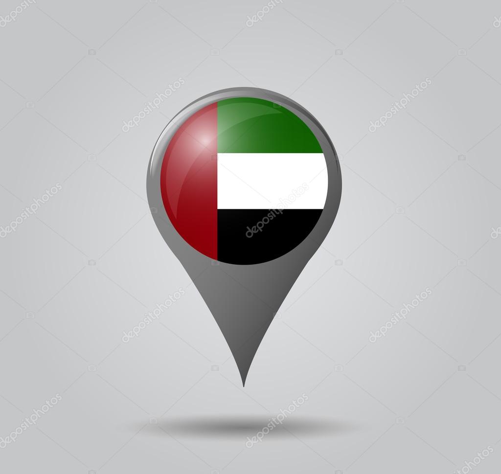 Map pointer - United Arab Emirates Stock Vector Image by ©delpieroo ...