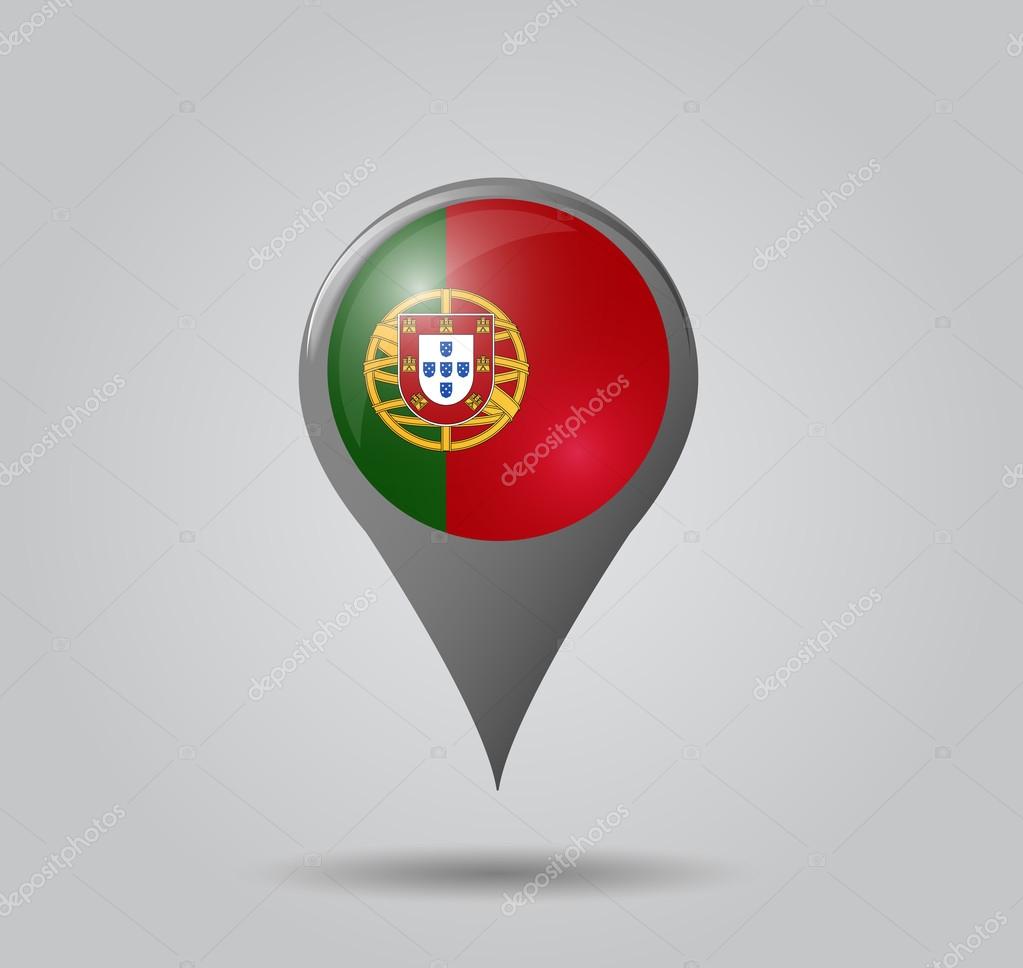 Map pointer - Portugal — Stock Vector © delpieroo #53818303