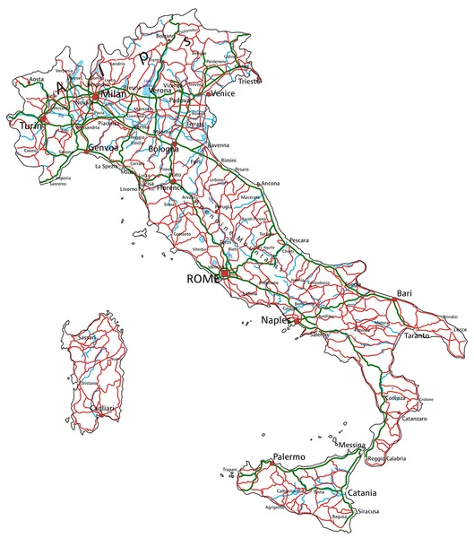 Italy - political map with separated layers. Stock Vector by ©delpieroo ...