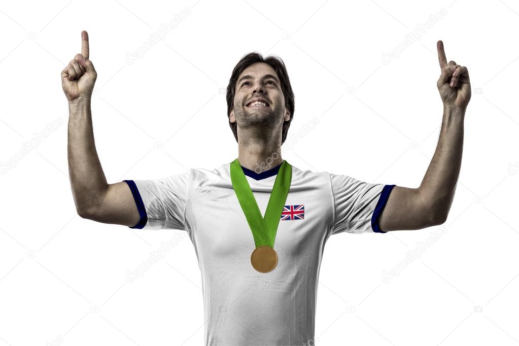 Atleta Celebrando una medalla de oro 2023