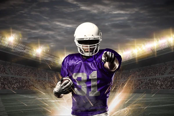 Football Player on a stadium - Stock Image - Everypixel