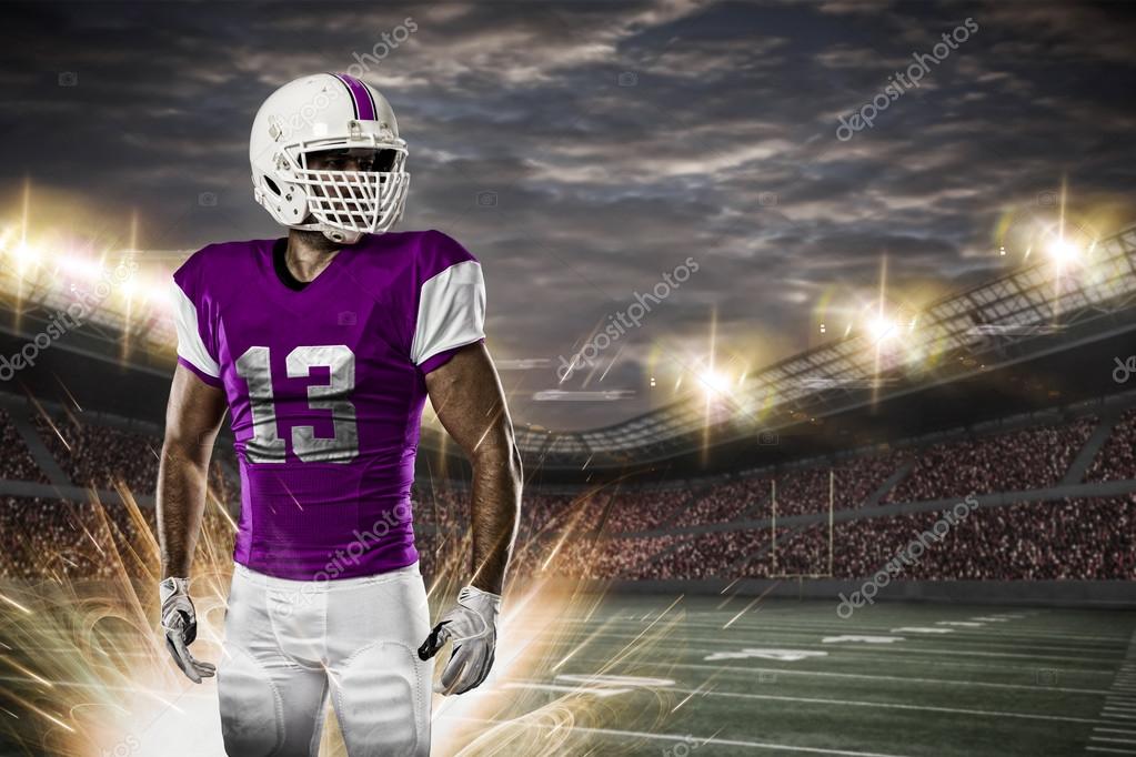 Football Player on a stadium — Stock Photo © betochagas #94980836