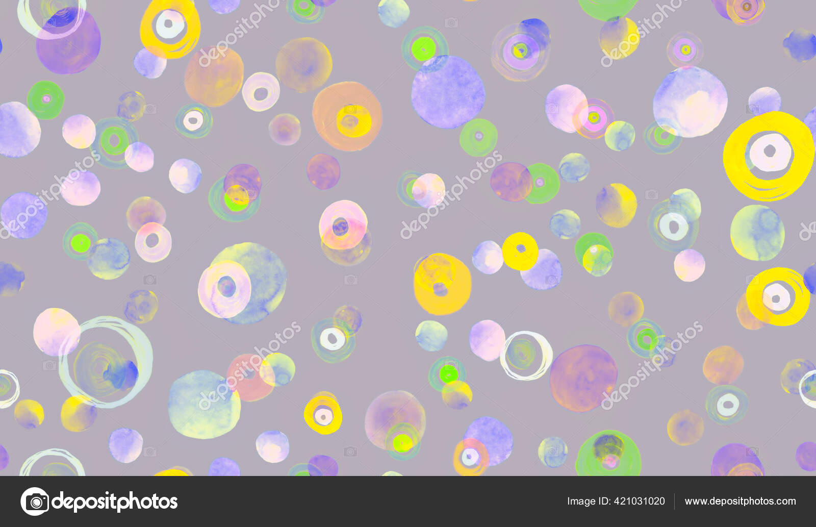 Colorful Circles Pattern. Watercolor Party — Stock Photo © Yasnorada ...