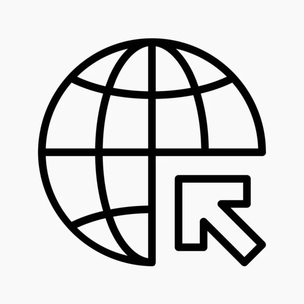 Web icon. Website vector icon. Internet world vector on white ...