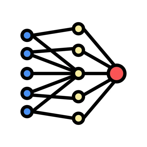 Neural network schema imágenes de stock de arte vectorial | Depositphotos