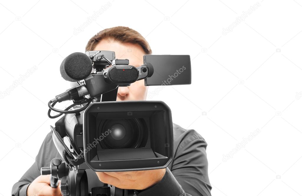 Video camera operator Stock Photo by ©believeinme 57923419