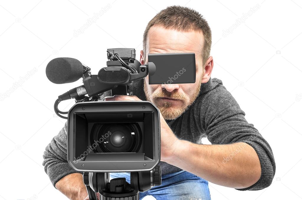 Video camera operator Stock Photo by ©believeinme 62173371