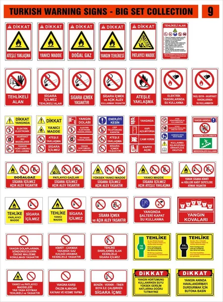 Turkish Signage Models Hazard Sign Warning Signboard Occupational ...