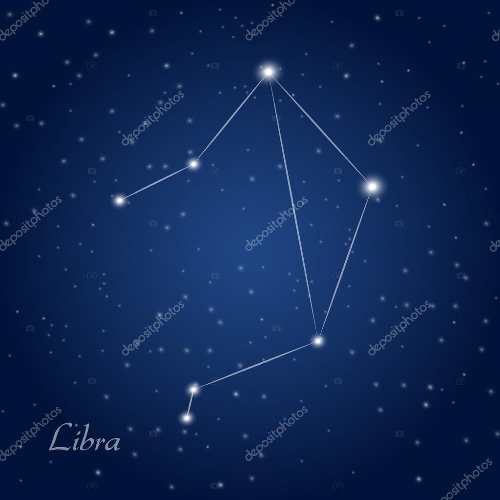 Libra Constellation Illustration