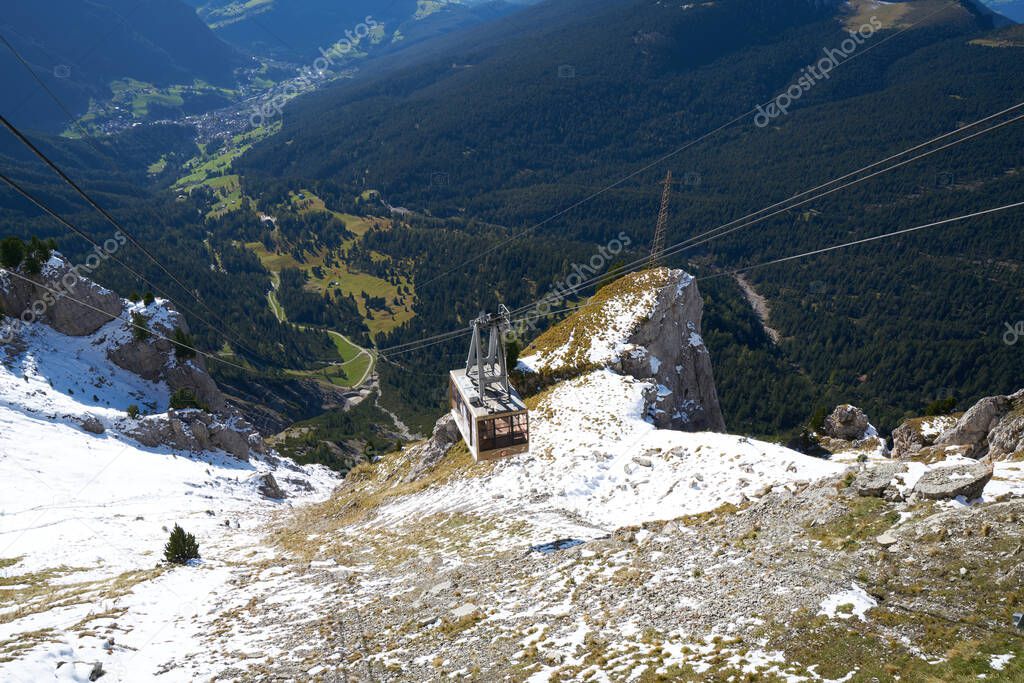 seceda alm teleférico estación dolomitas val gardena italia 2023