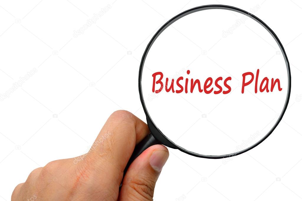 Business Plan word. Magnifier and puzzles. — Stock Photo © moomsabuy ...