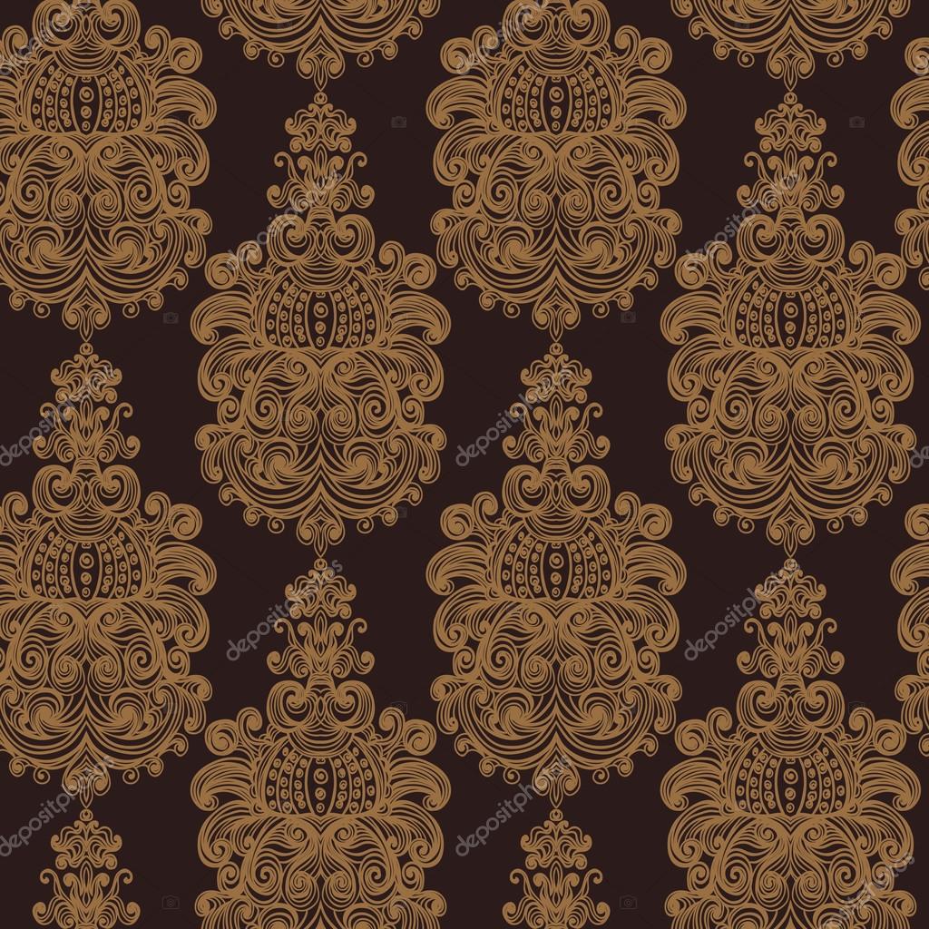 Seamless vintage baroque background. Stock Vector Image by ©Depiano ...