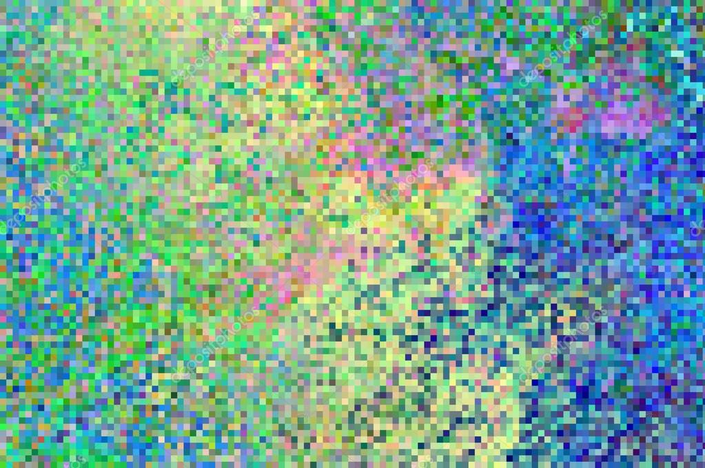 Movimiento de píxeles brillantes - vidrio malhumorado iridiscente. 2023