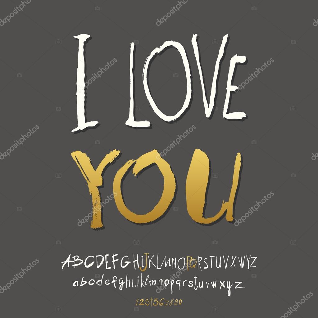 I love you lettering Stock Vector Image by ©mamziolzi #94052222