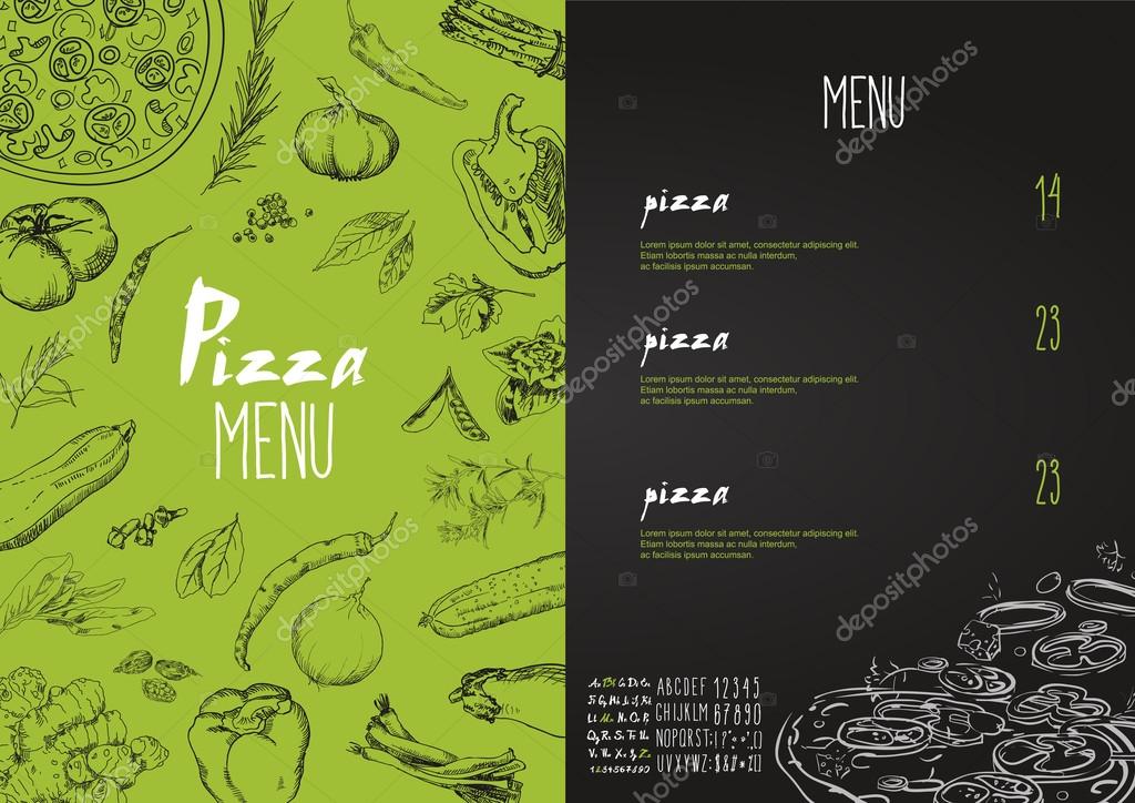 Pizza menu background Stock Vector by ©mamziolzi 96740770