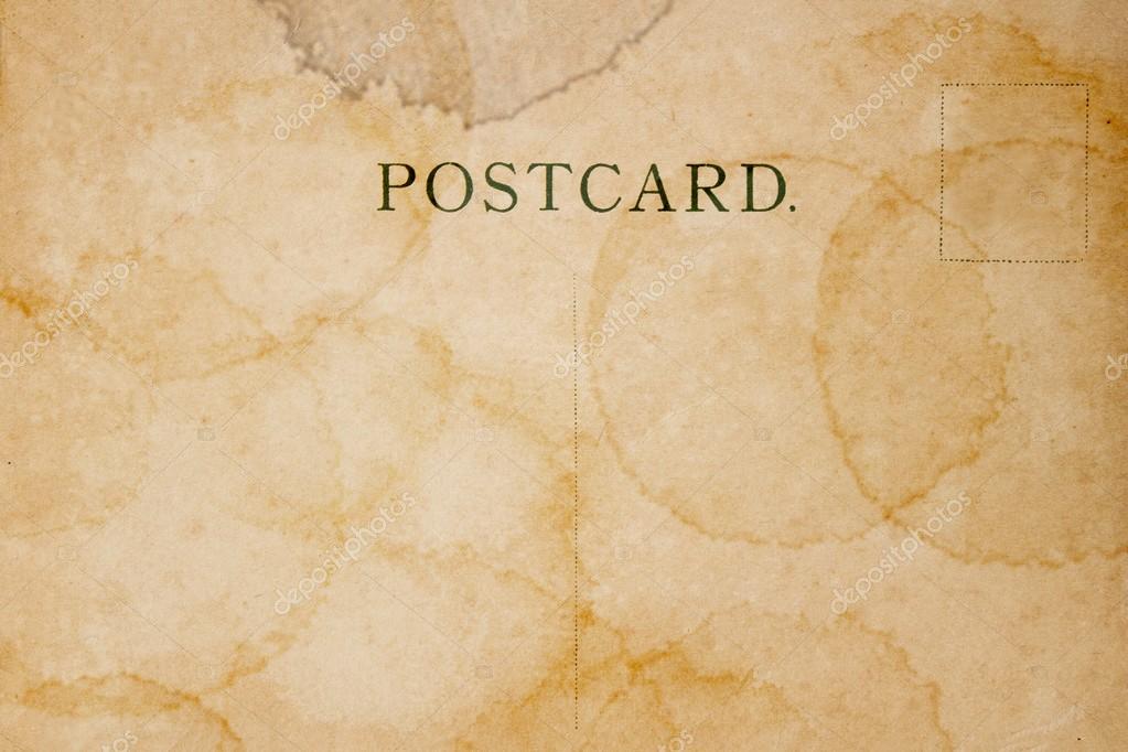 Backside of blank postcard with stain — Stock Photo © ztudiototo #120371896