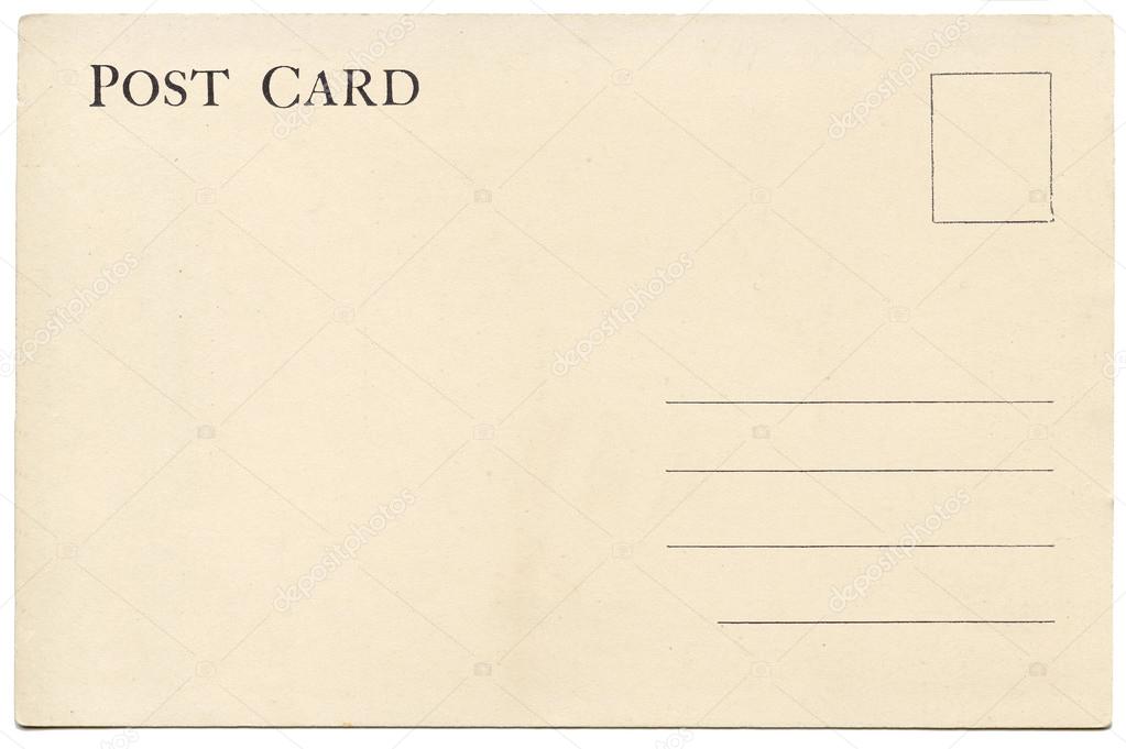 Back of vintage blank postcard Stock Photo by ©ztudiototo 97058296