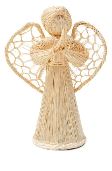 Vintage straw angel statue — Stock Photo © Oliynyk #7948200