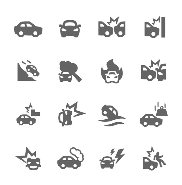 Accidents icons Vector Art Stock Images | Depositphotos
