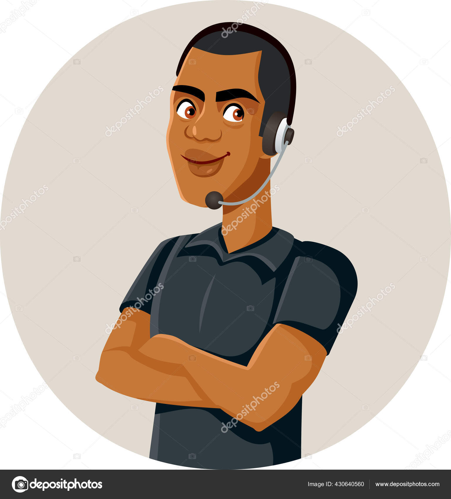 Call Center Agent Vector