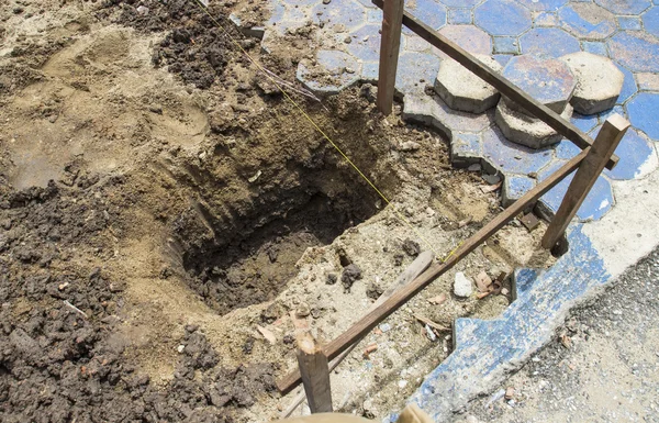 Manhole leak repair Stock Photos, Royalty Free Manhole leak repair ...