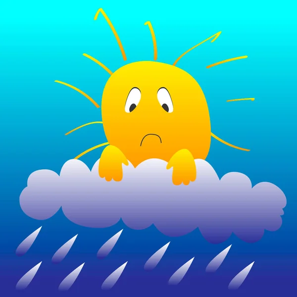 Sad Sun Clip Art