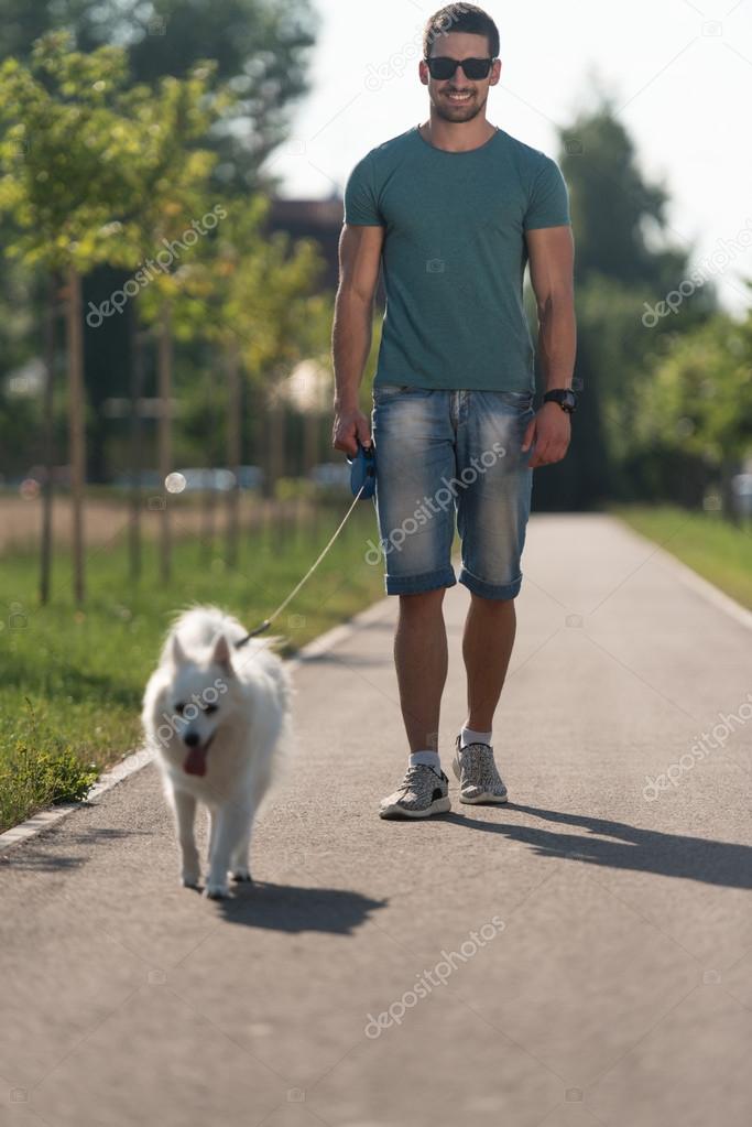 Man Walking Dog