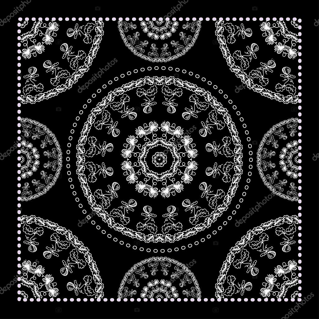 Black Bandana Pattern Wallpaper