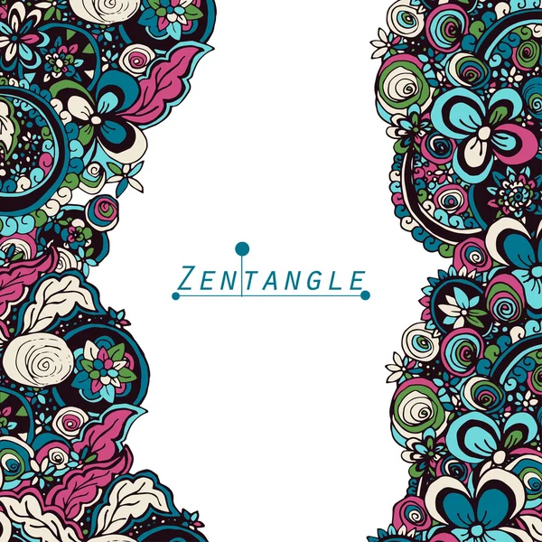 Greeting card with zentangle ornament Stock Vector Image by ©ilonitta ...