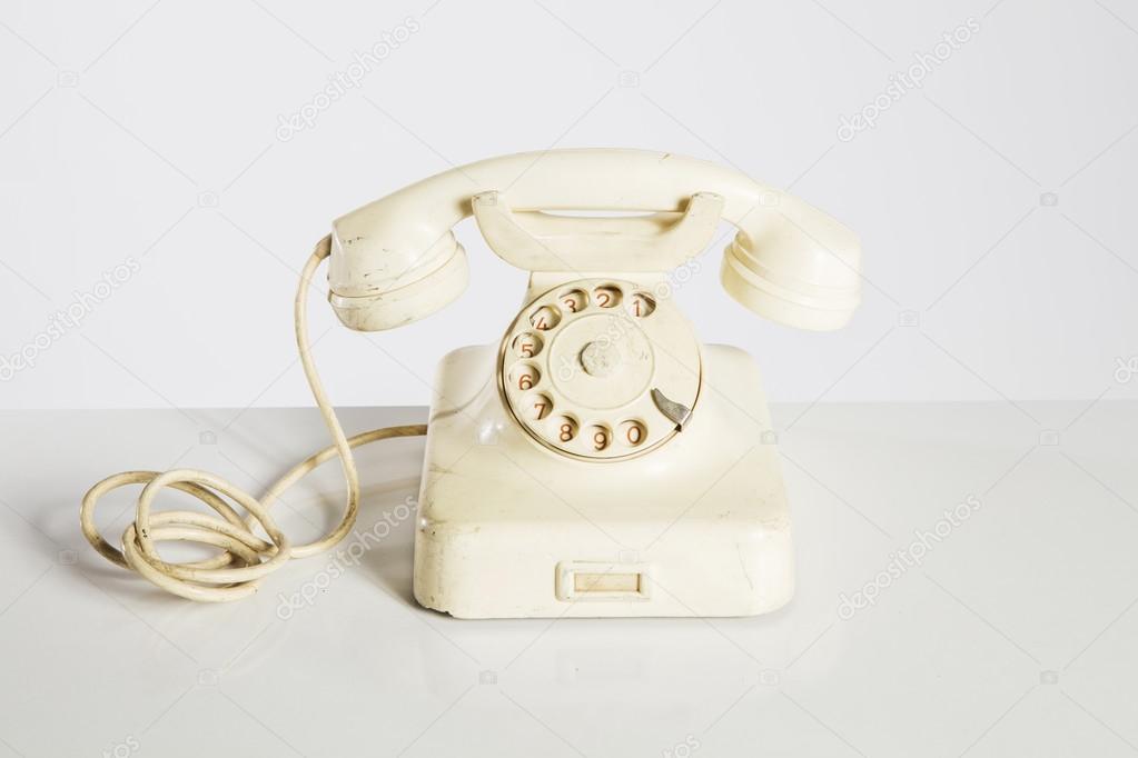 Old Phone, old telephone isolated on white. — Stock Photo © kokal ...