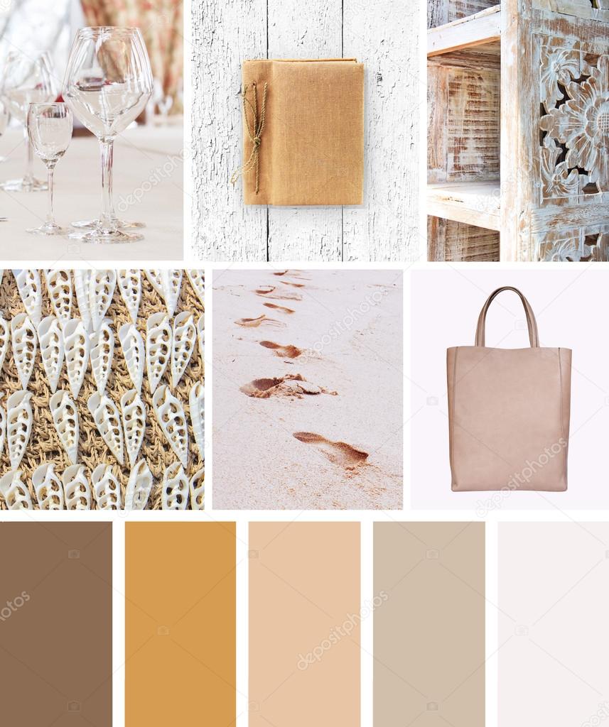 Collage of photos in brown colors — Stock Photo © apolobay #99286342