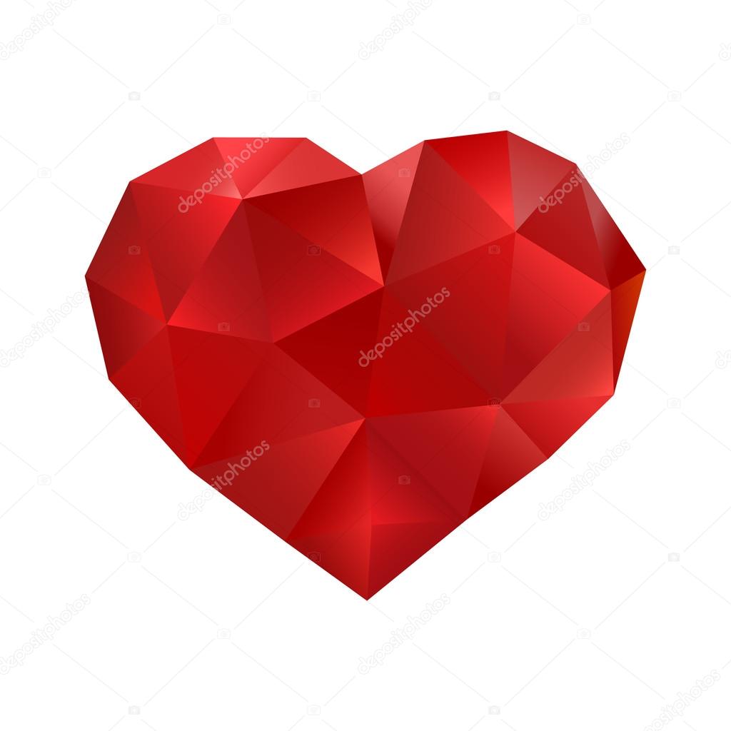 Corazón rojo Vector de stock por ©Zhaklin 81903598