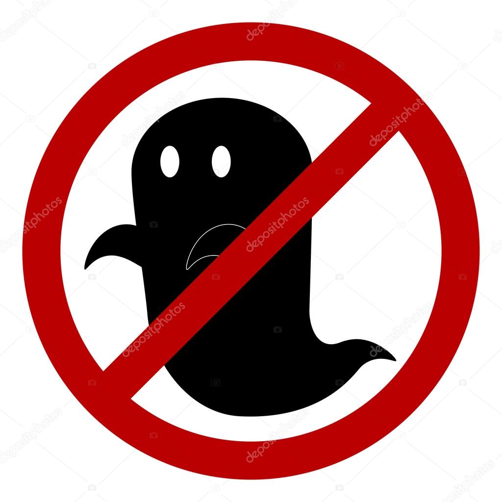 No ghost allowed sign Stock Vector Image by ©gow27 #58276661
