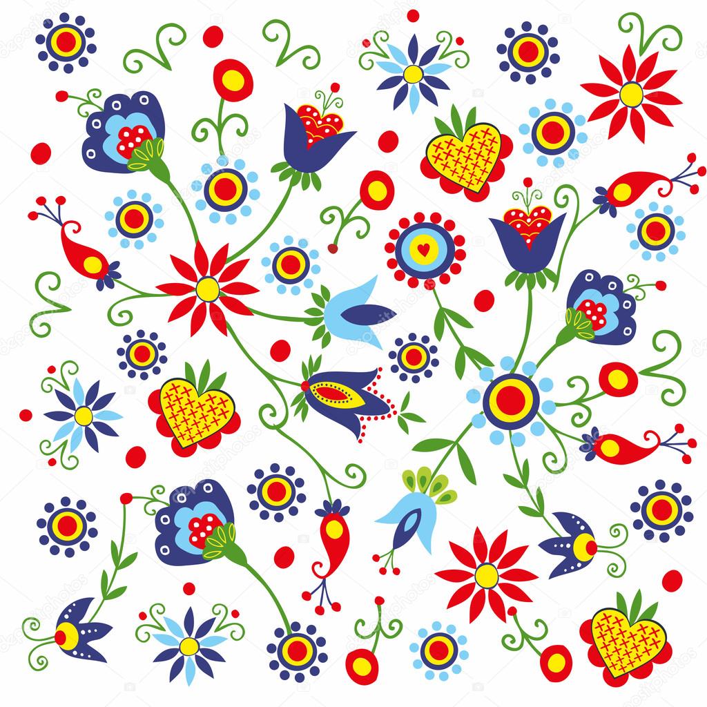 Polish pattern folk - Kaszuby inspiration Stock Vector by ©Bridzia ...
