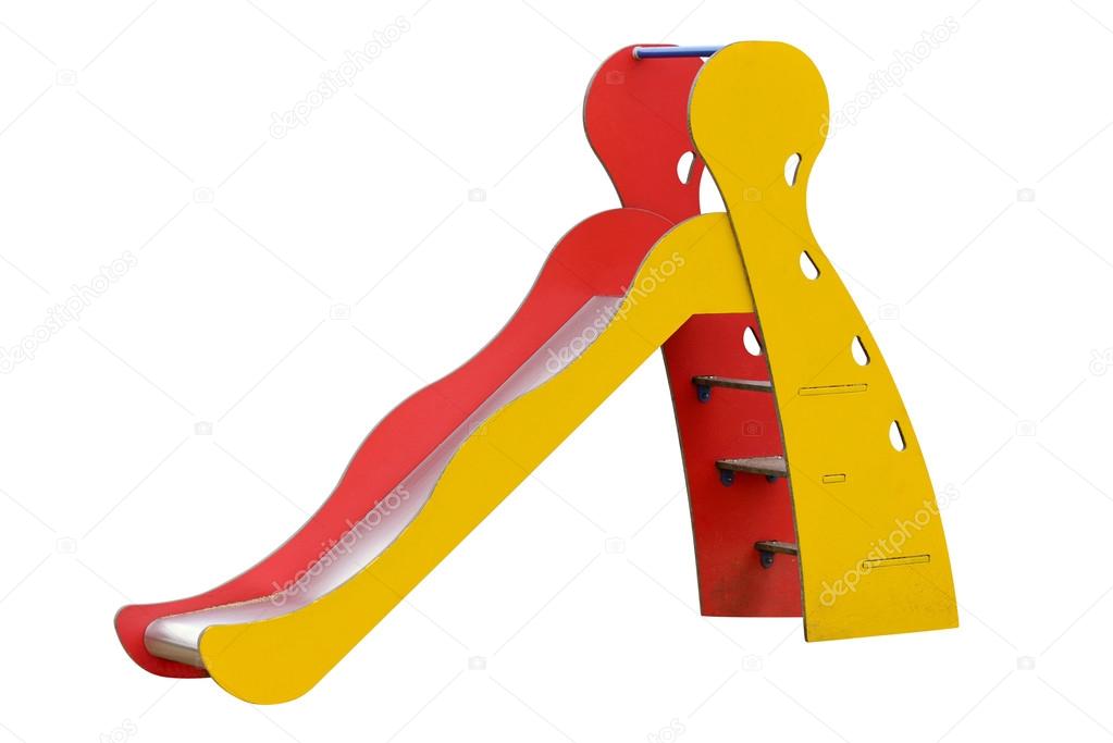 Children's slide isolated on white background Stock Photo by ...