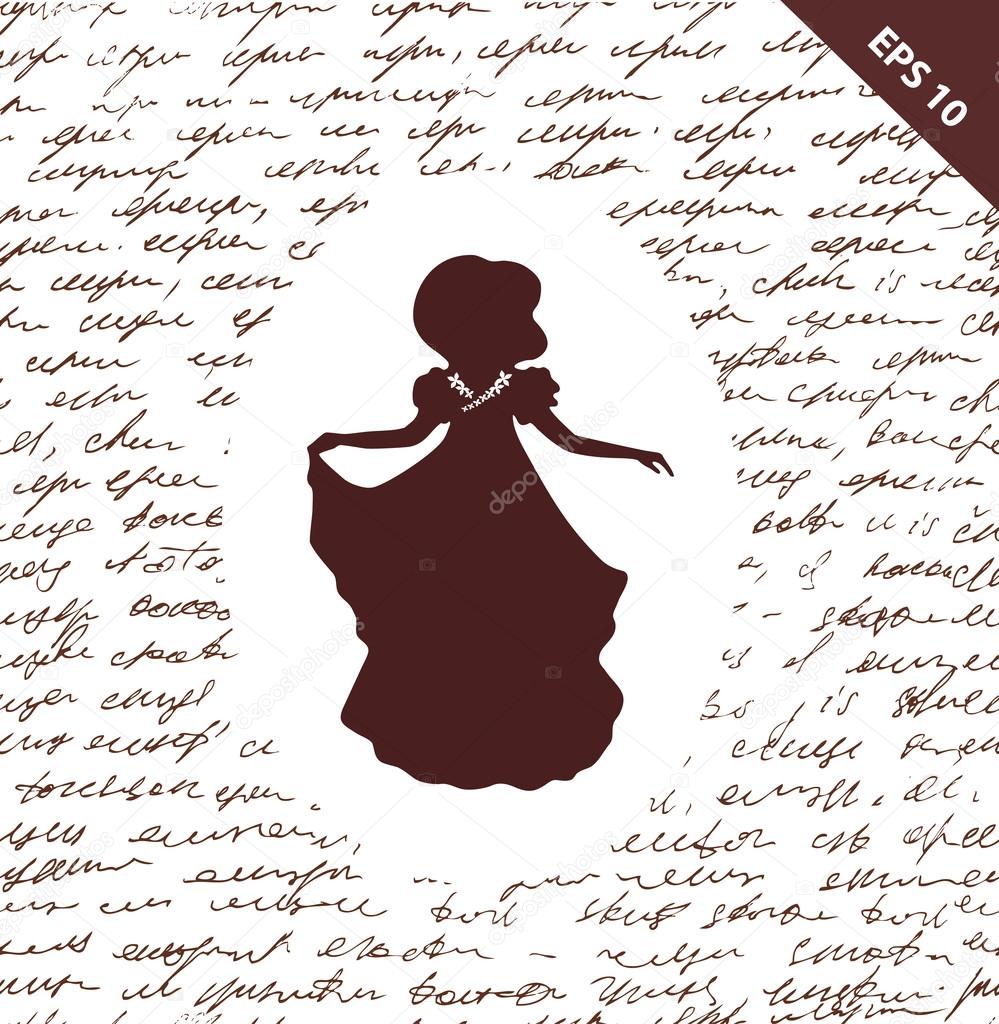 Woman's retro silhouette Stock Vector Image by ©Silmen #57280515