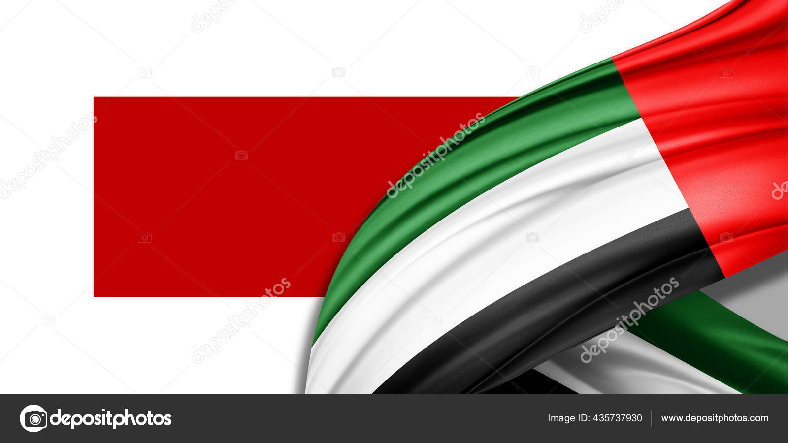 Illustration Silk Flag United Arab Emirates Ras Khaimah Sharjah — Stock ...