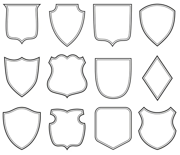 Shield Shapes — Stock Vector © Mkucova 71491435