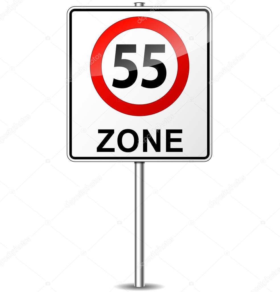 Vector speed limit zone sign Stock Vector Image by ©nickylarson #52735243