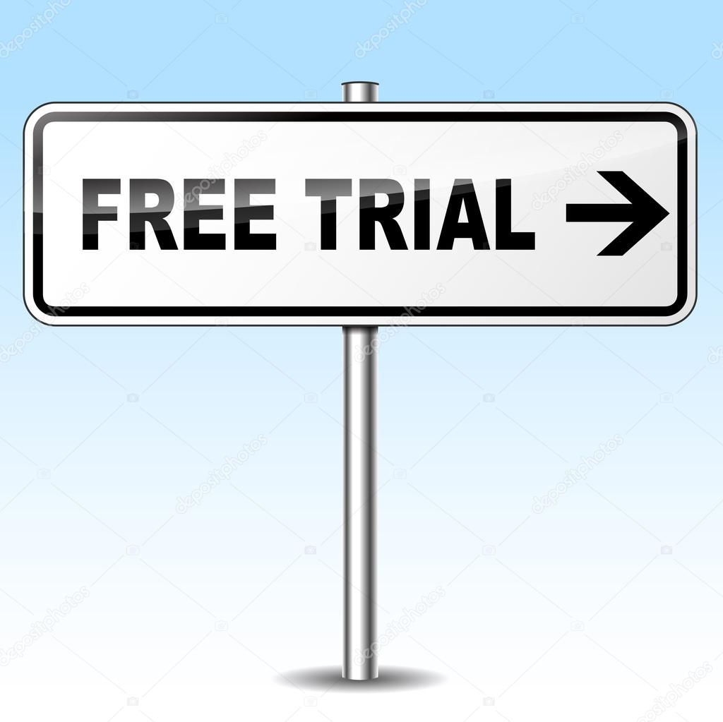 Free trial sign Stock Vector Image by ©nickylarson #57293061