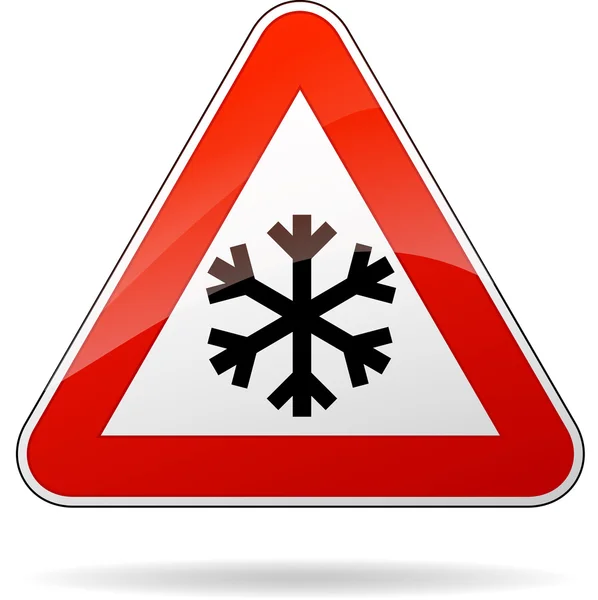 Snow road sign Vector Art Stock Images | Depositphotos