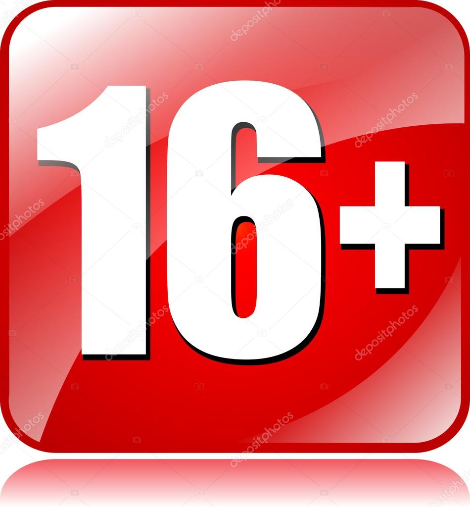 Sixteen plus icon Stock Vector Image by ©nickylarson #59534035