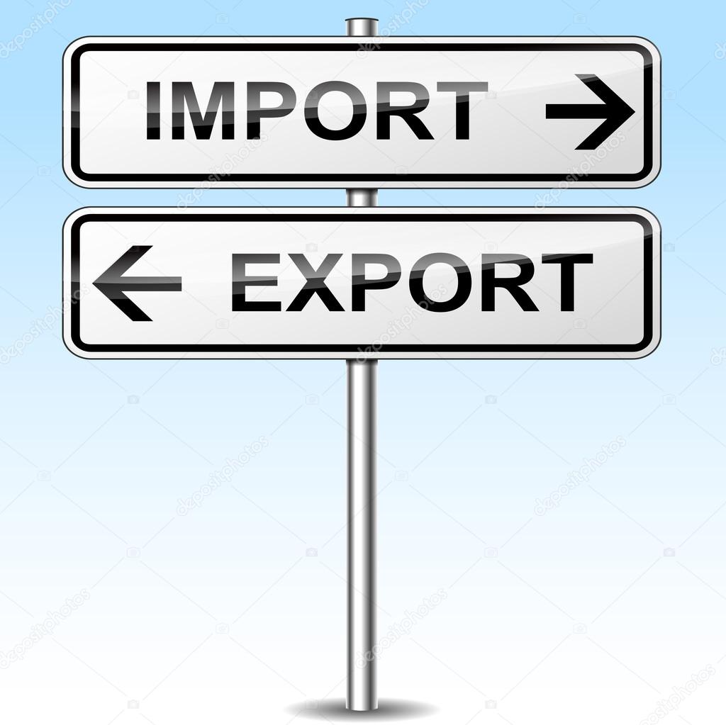 Import and export directions sign Stock Vector Image by ©nickylarson ...