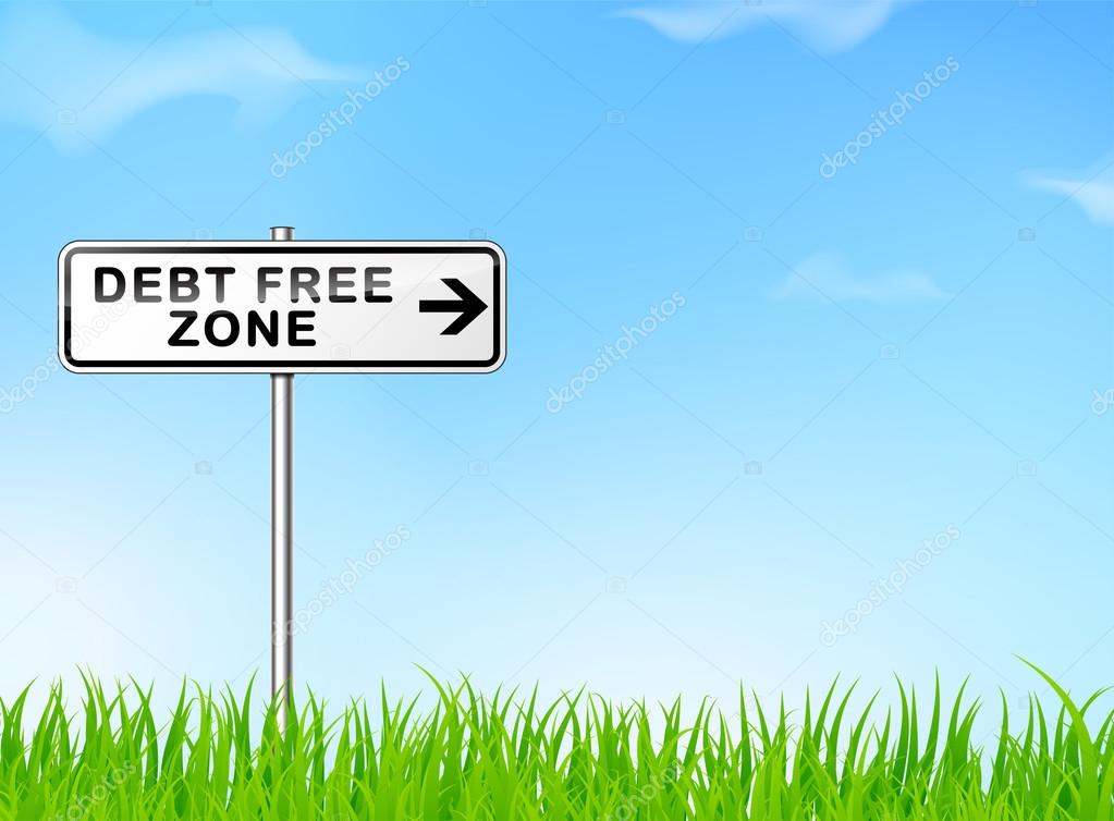 Debt free zone sign Stock Vector Image by ©nickylarson #66319519