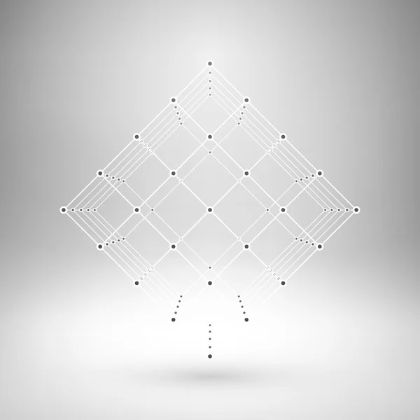 Wireframe mesh polygonal pyramid. Stock Vector Image by ©deomis #64542441