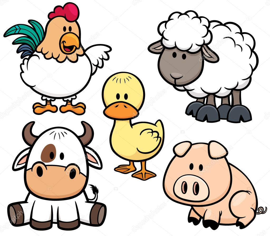 granja de animales — Vector de stock © sararoom #54653089