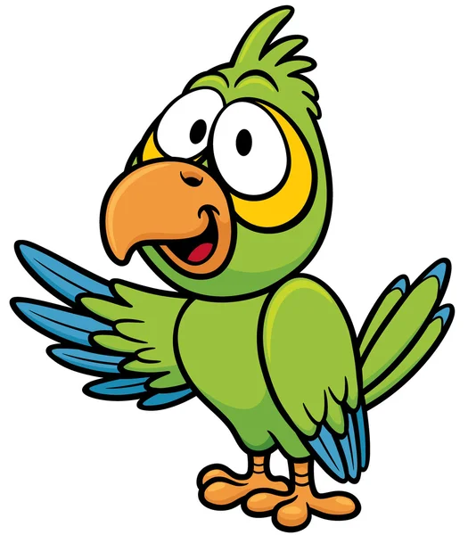 Cartoon parrot Vector Art Stock Images | Depositphotos